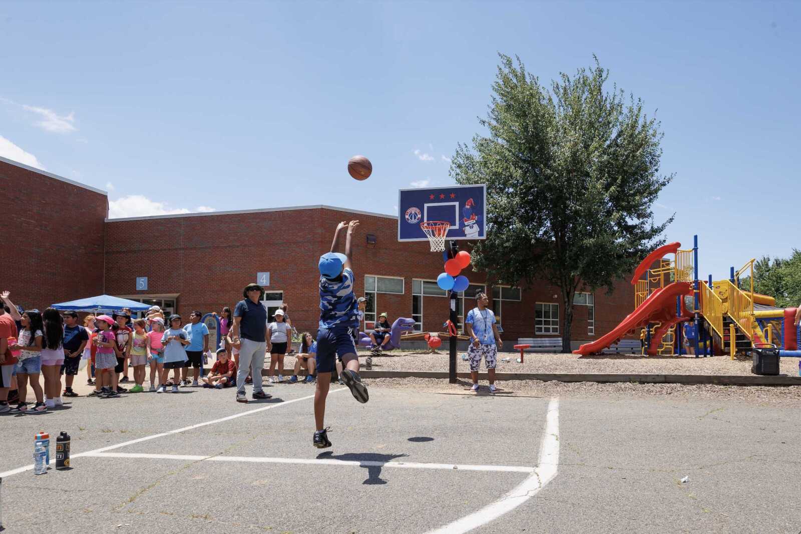 Washington Wizards and Mystics celebrate new hoops at Barcroft ...